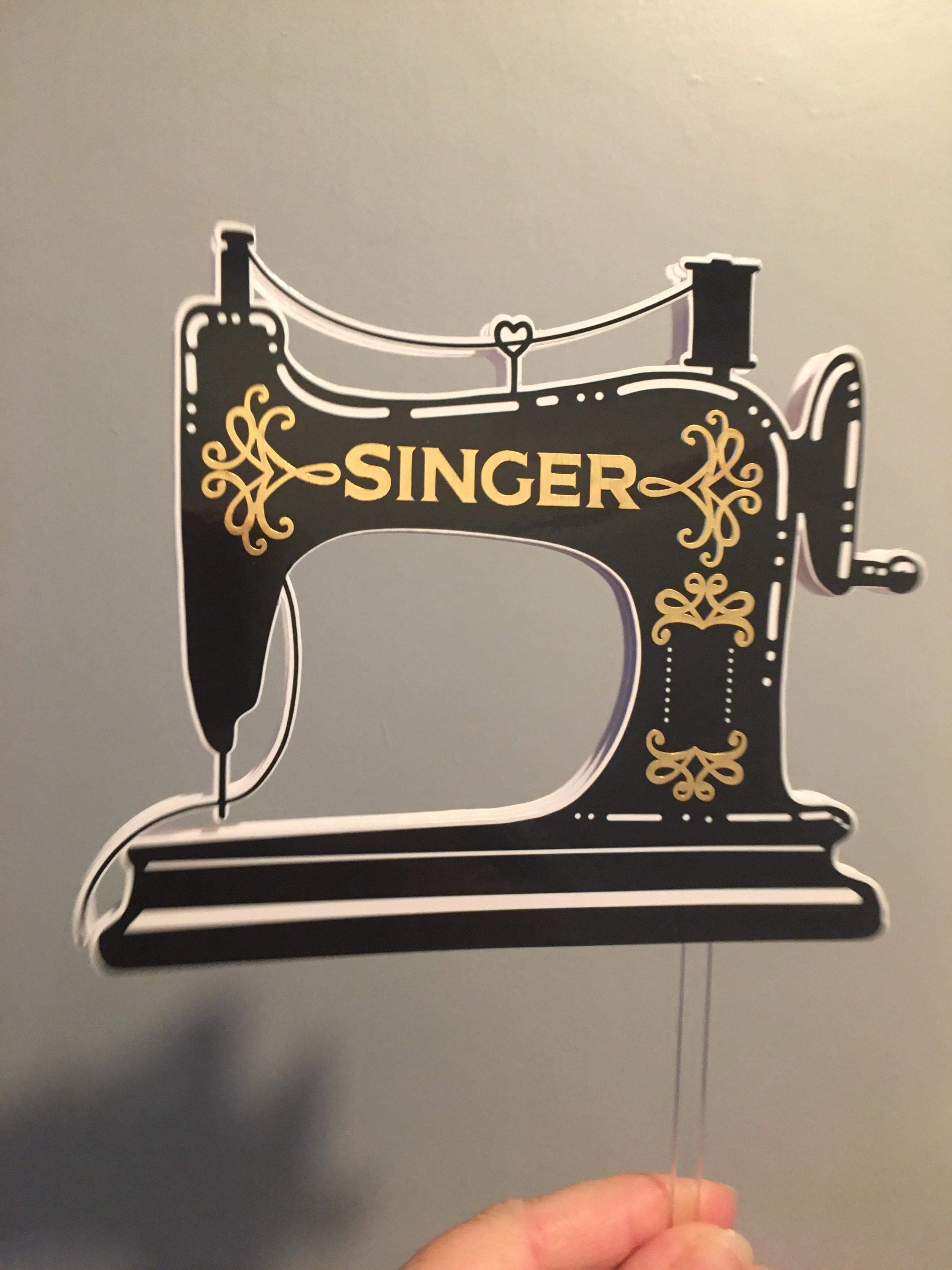 Sewing Machine Themed Cake Topper - Etsy