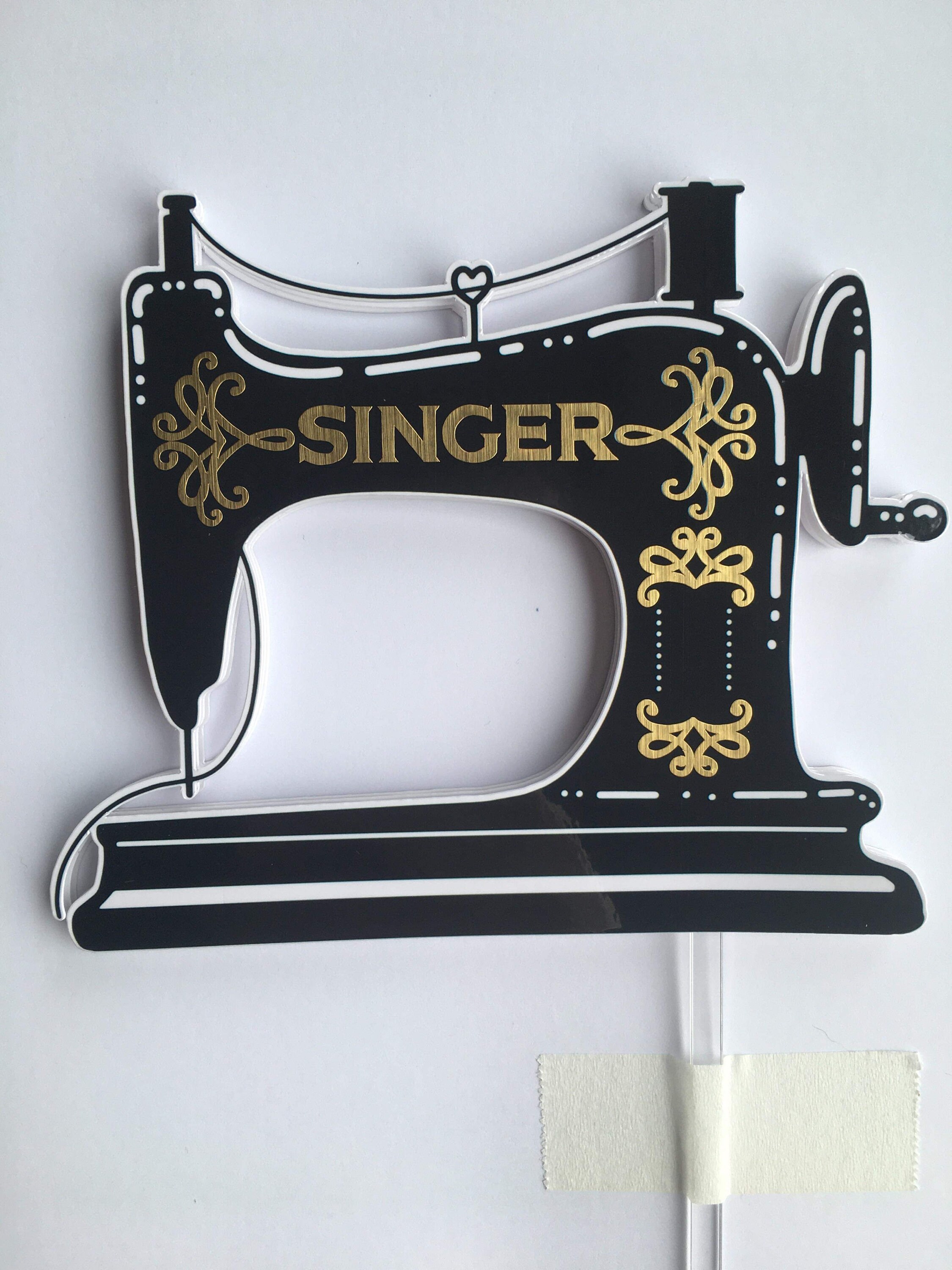 Sewing Machine Themed Cake Topper - Etsy