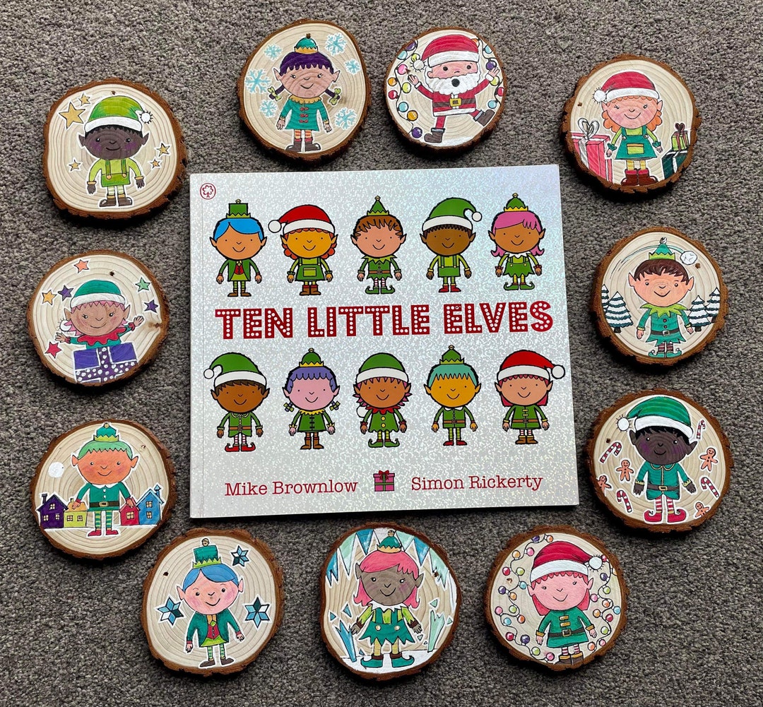 Ten Little Elves Inspired Story Set/childrens Room Decorations - Etsy