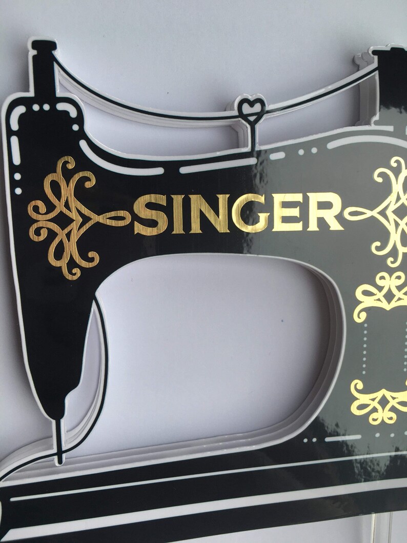 Sewing Machine Themed Cake Topper - Etsy