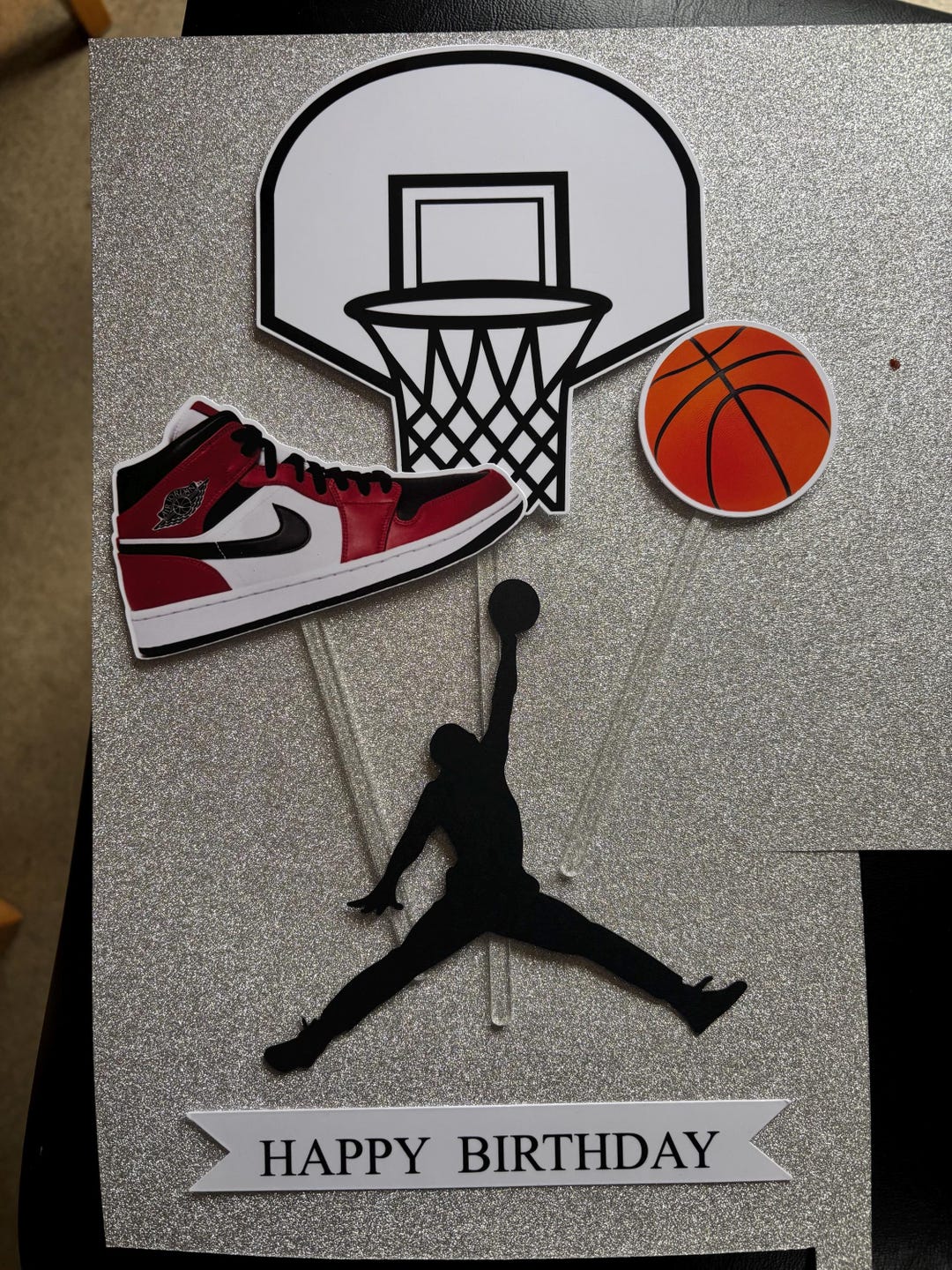 Basketball Themed Cake Topper Set (sent From UK) - Etsy