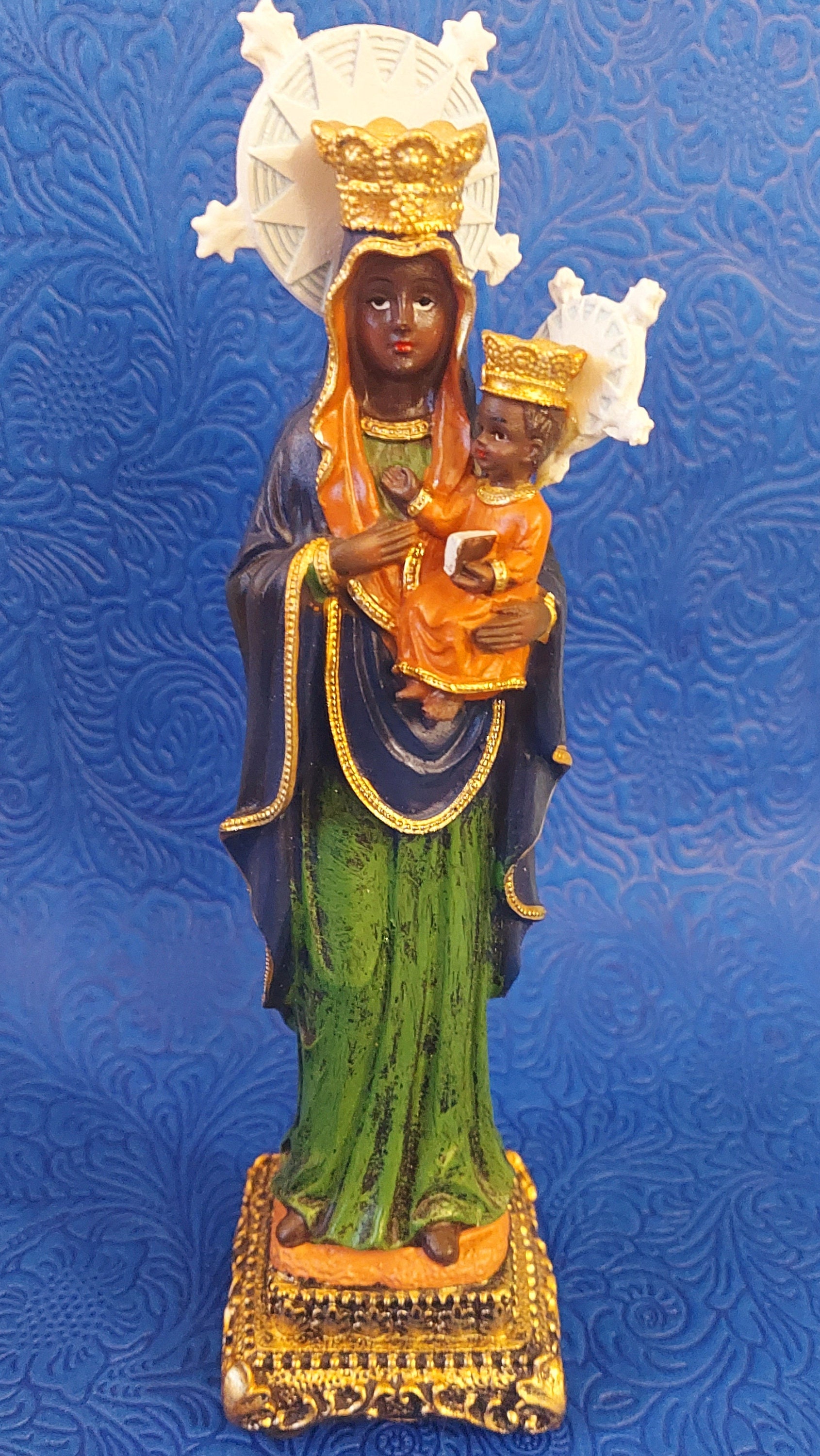 Ezili Danto Statue Erzulie Dantor Lwa Loa Figure 8" Santa Barbara ...