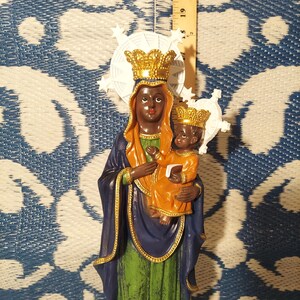 Ezili Danto Statue Erzulie Dantor Lwa Loa Figure 8" 12" & 18" Santa ...