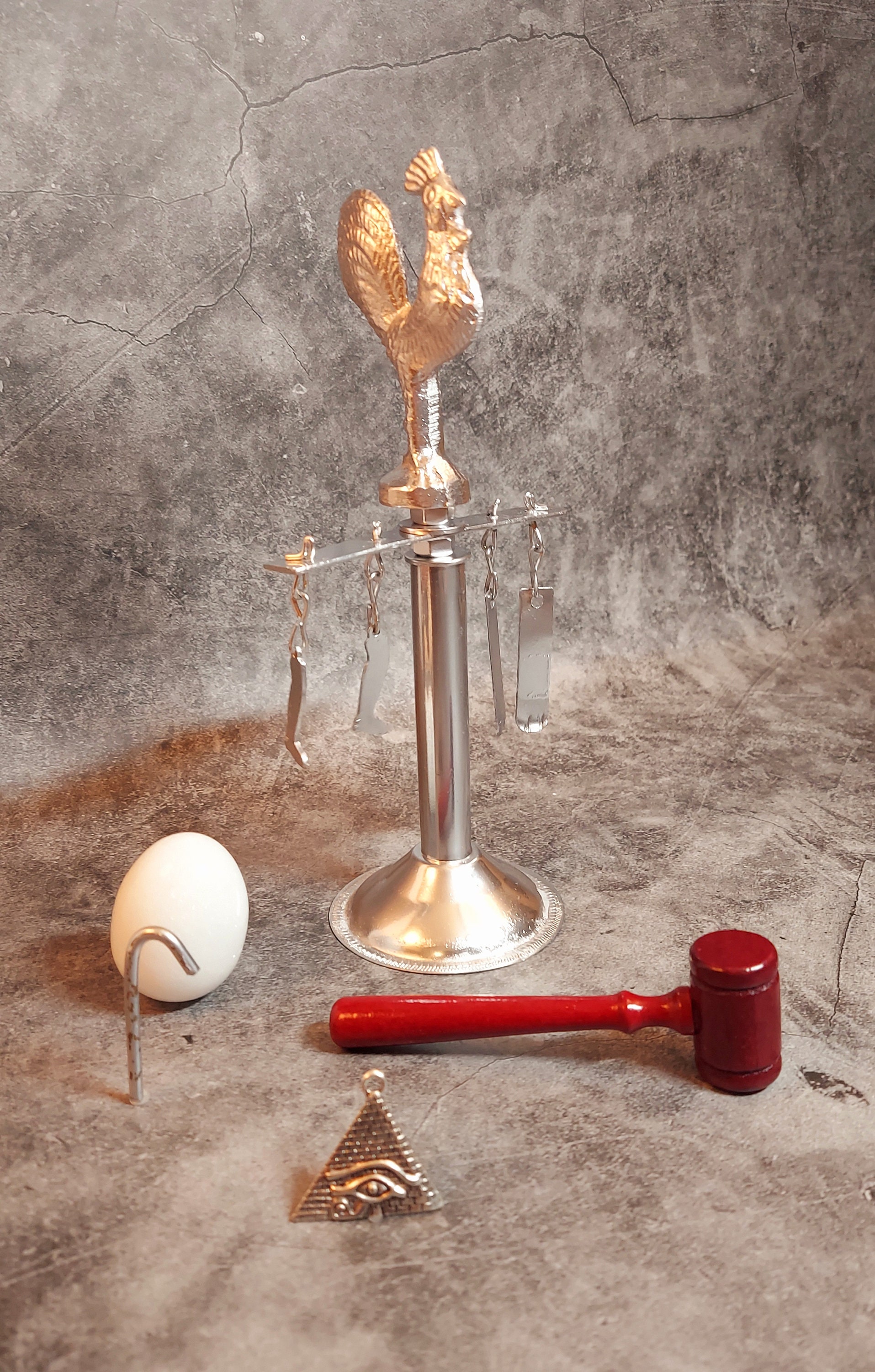 Agidai Osun Herramientas for Orisha Funfun Obatala Ocha Sopera Oshanla ...