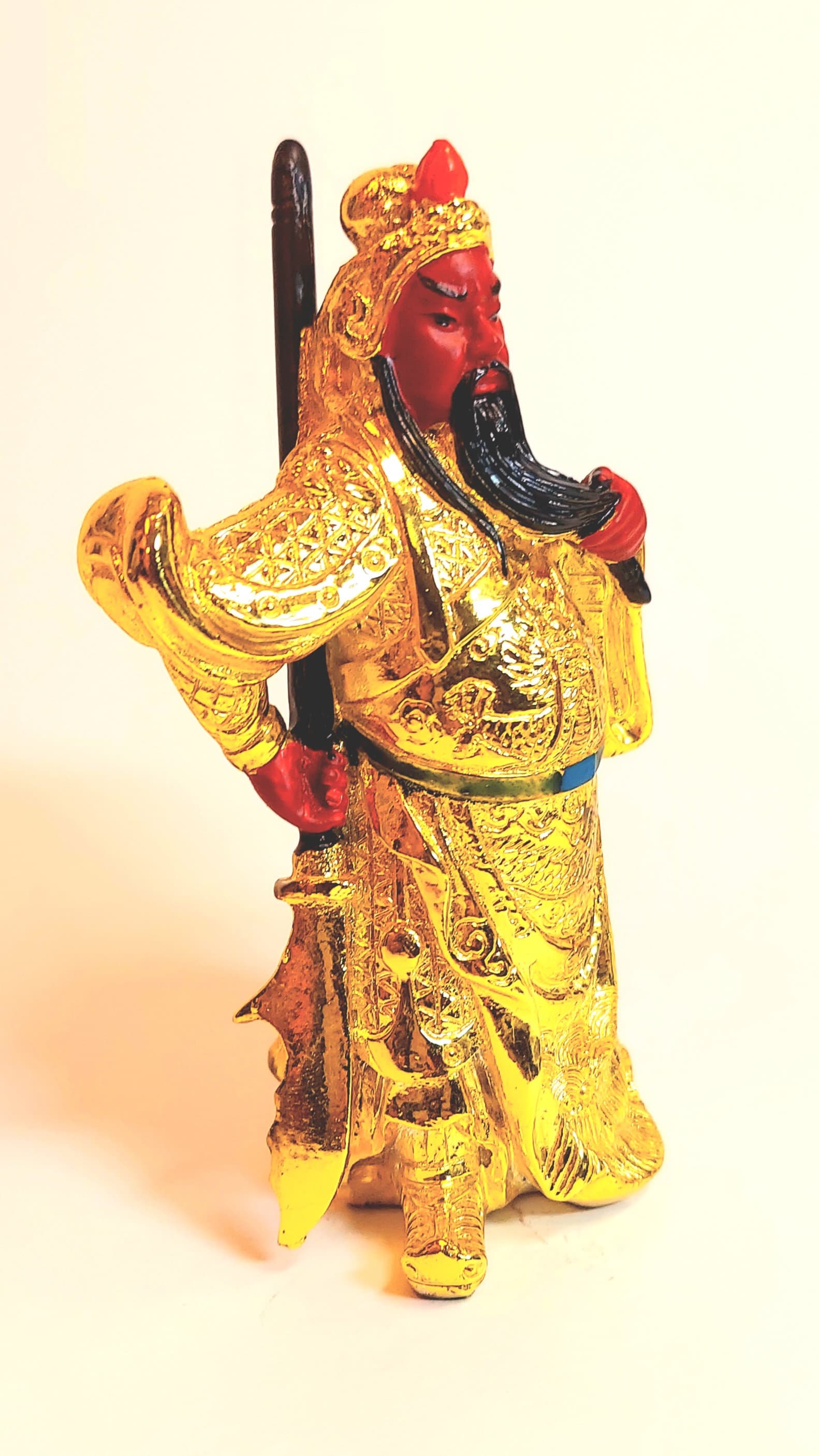 Guan Di Kuan Kong Chinese Statue Ti Yu Saint Statue Red Buddha New Year ...