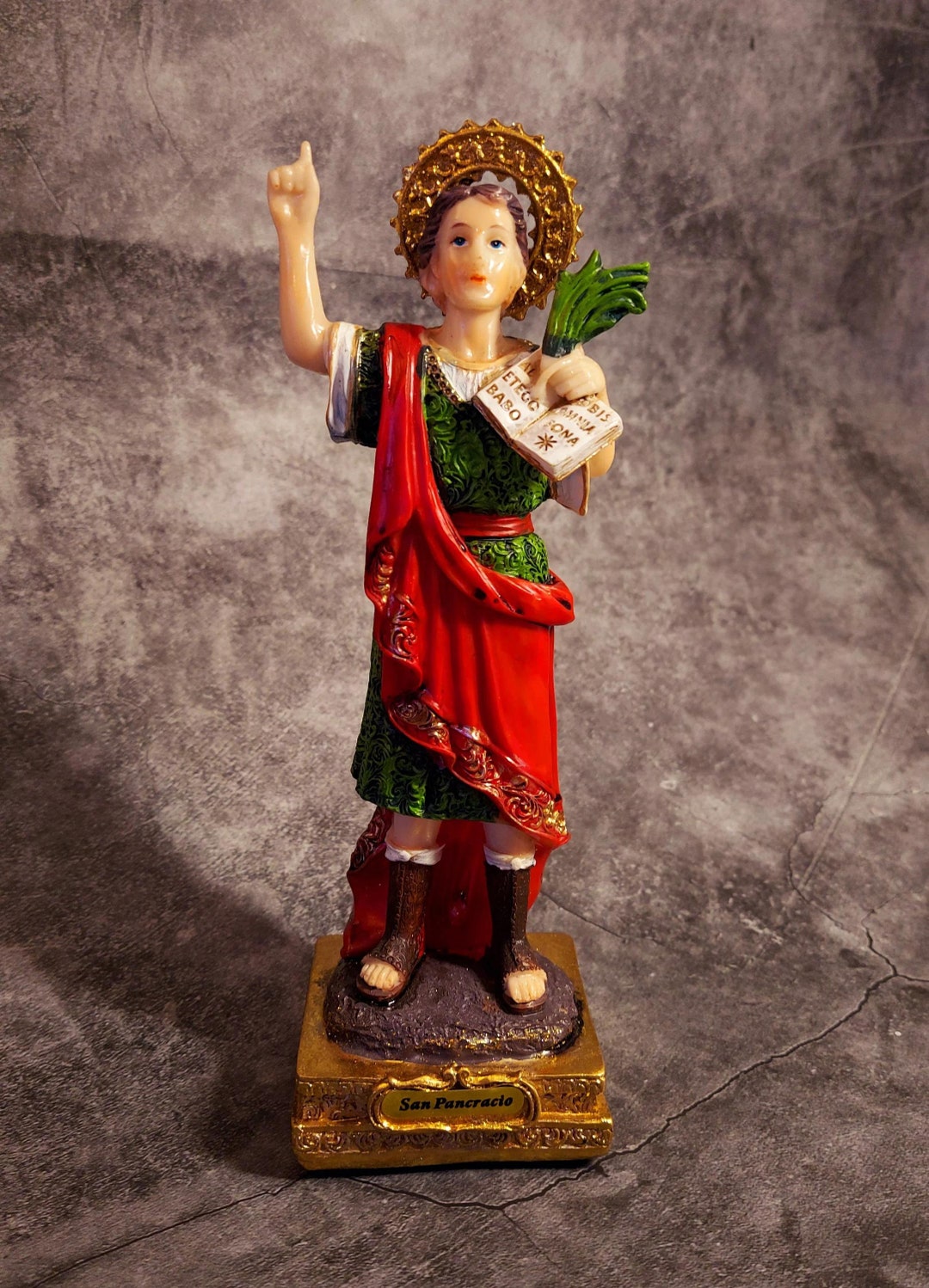 San Pancracio Saint Pancras Statue 9 Inch Figurine Resin Statue ...