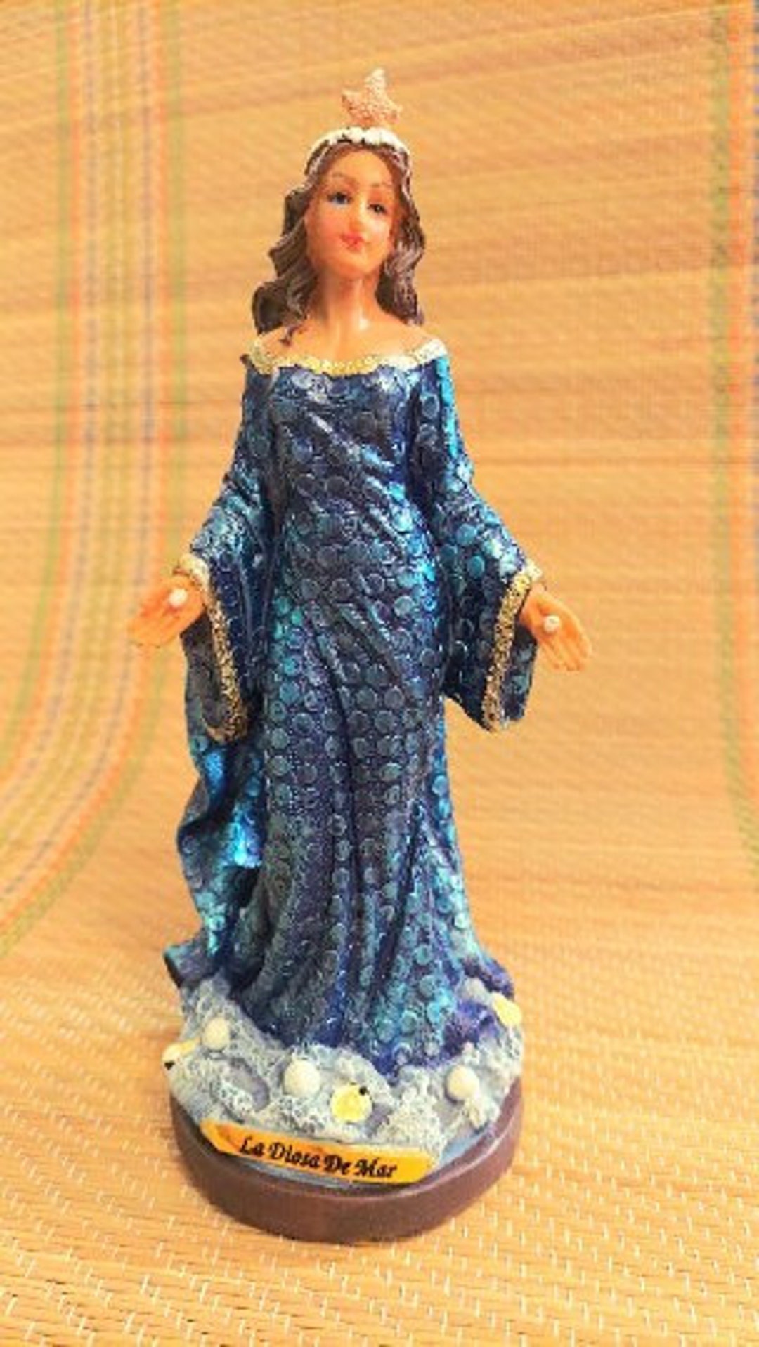 Yemaya Statue Mermaid Figurine Sea Goddess 9 Tall Olokun Diosa Del Mar ...