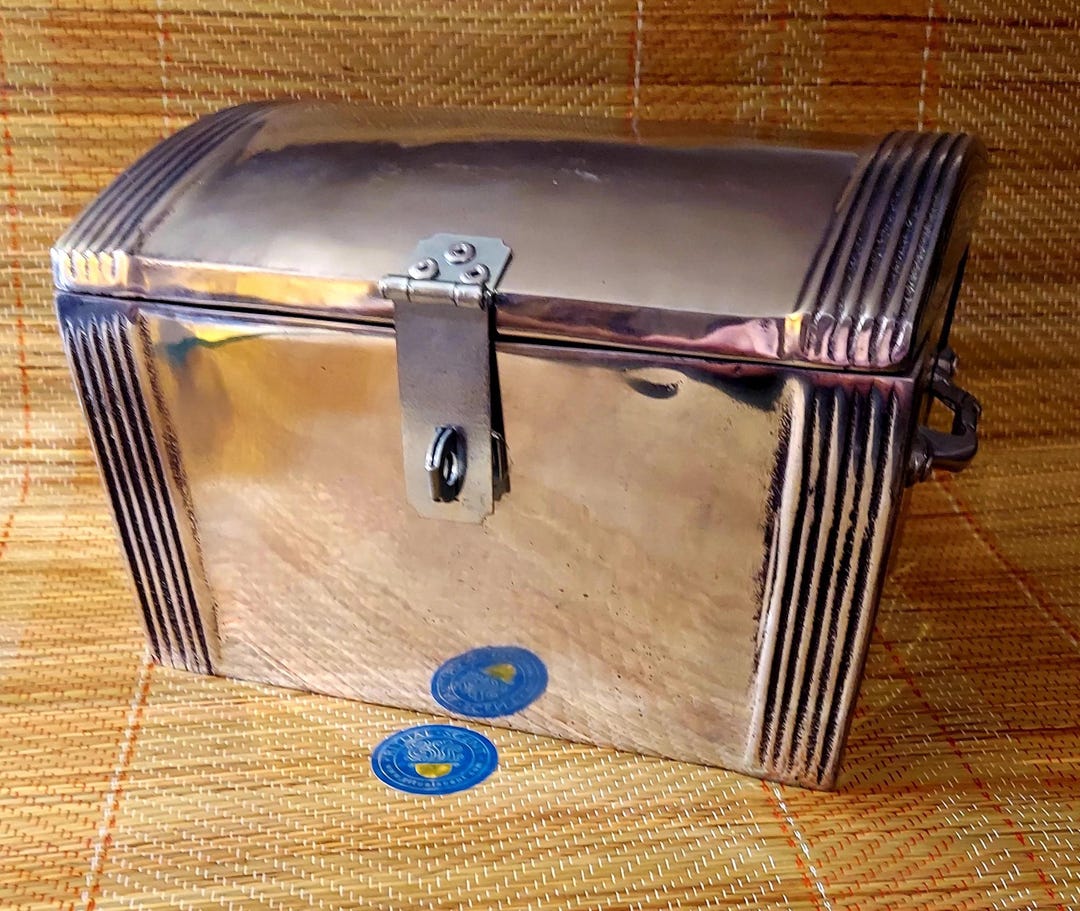 Oduduwa Silver Metal Oddua Coffre Casket Lockable Box Ifa Orisha ...