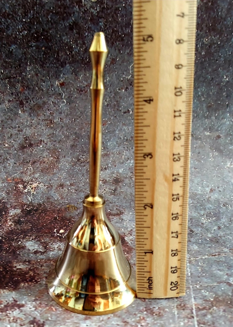 Brass Oshun Bell 5 Inches - for Yoruba Orisa Goddess, Polished Campana ...