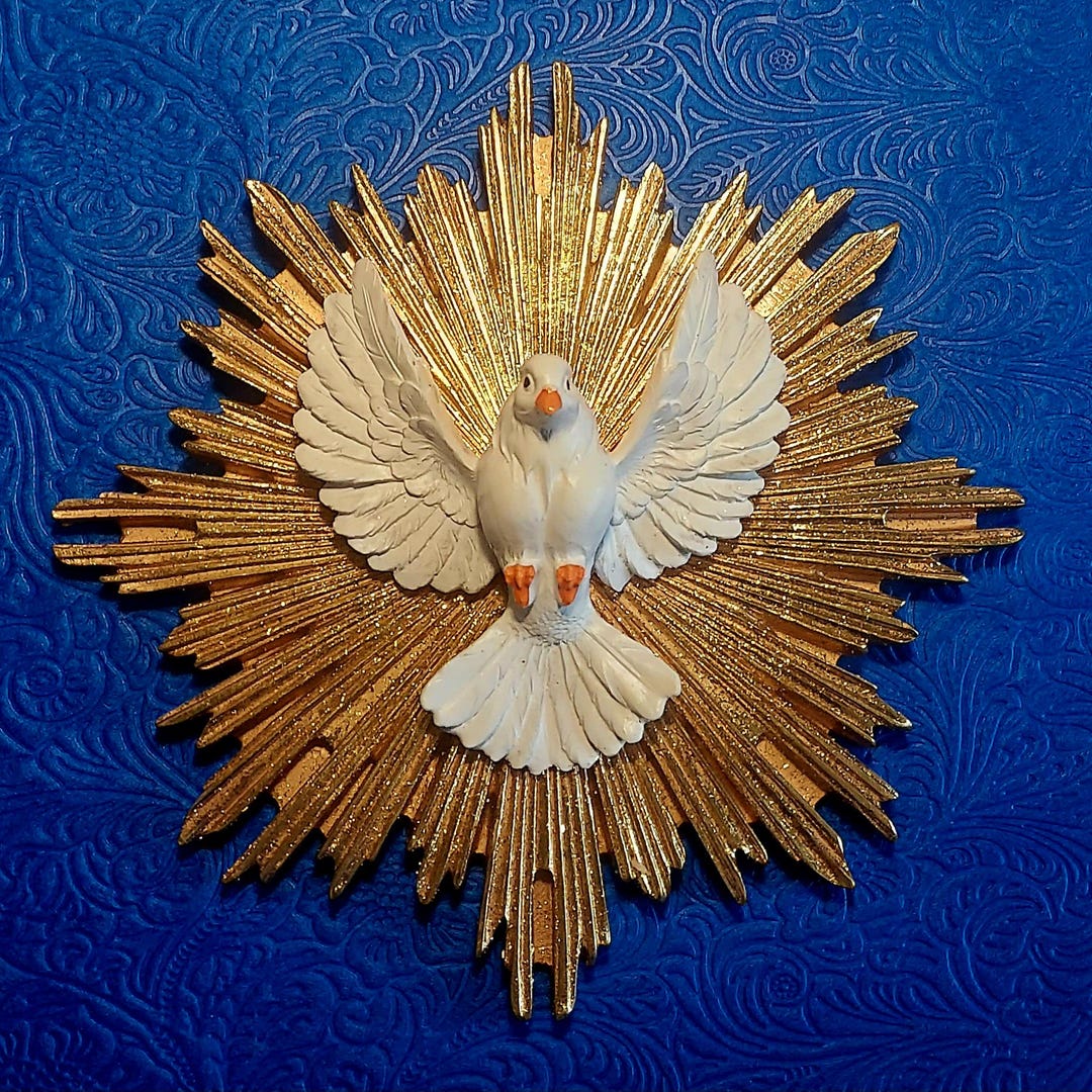 Holy Spirit Dove, Monstrance Santisimo Bóveda Gold Standing Crucifix Spiritism, Misa Spirit ...