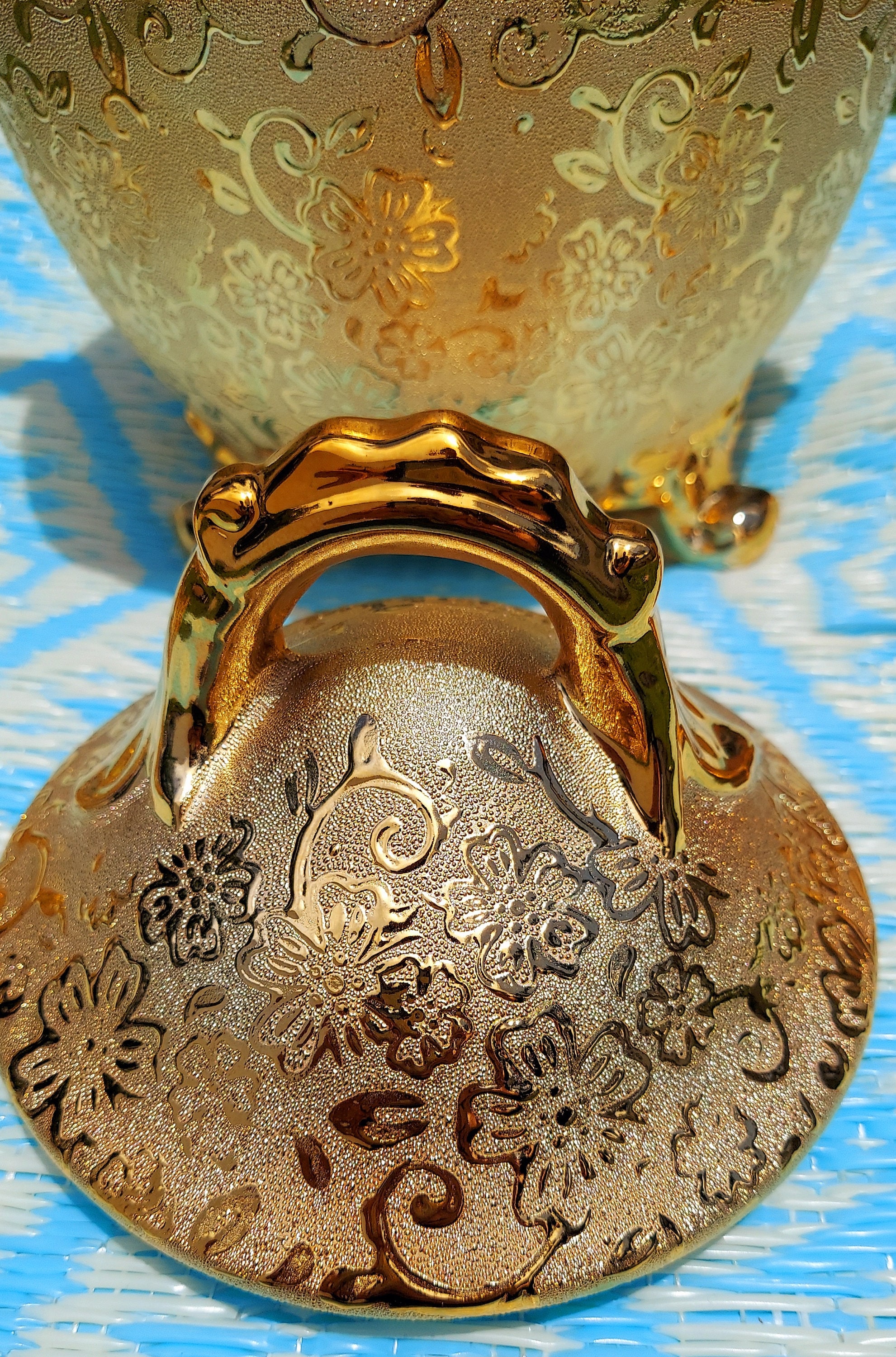 Large Gold Oshun Sopera Tinaja Dorada Grande Ochun Osun Oxum Iyalode ...