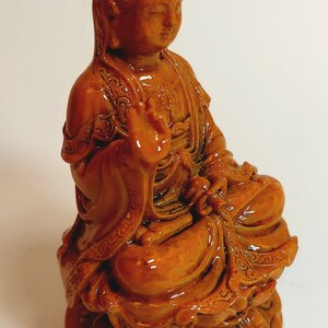 Quan Yin Statue Goddess of Compassion Resin Figure Delicate and ...
