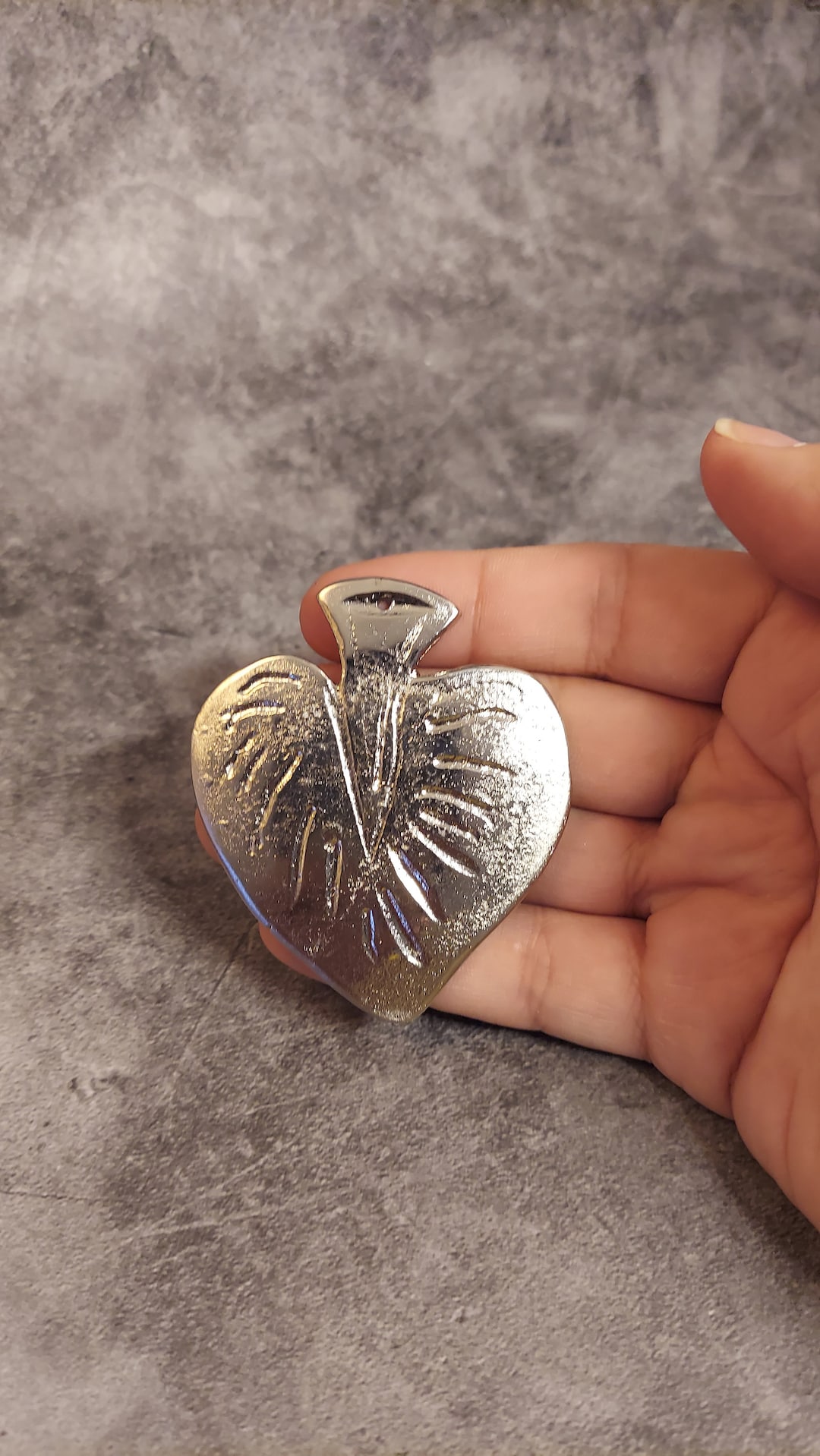 Silver Metal Heart Okan Adimu Ebo Ita Lucumi Santeria Orisha Yoruba ...