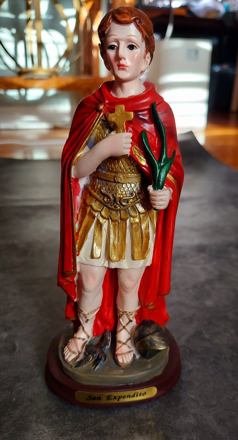 Saint Expedite Statue San Expedito Santo Expeditus Logun Ede | Etsy