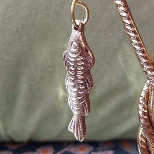 Inle Erinle Staff Solid Brass Fish Abatan Abata Orisha Yoruba Logun Ede ...