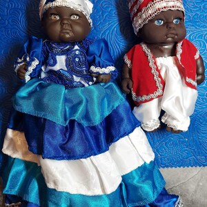 Ibeji Dolls Twins Jimagua Munecas Dressed Doll Sopera Bellis Ibeyis ...