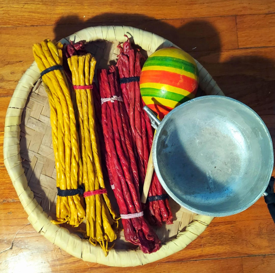 Vodou Bougies Haitian Candles Chandel Canari Ibo Clay Govi Vodou Scarf ...