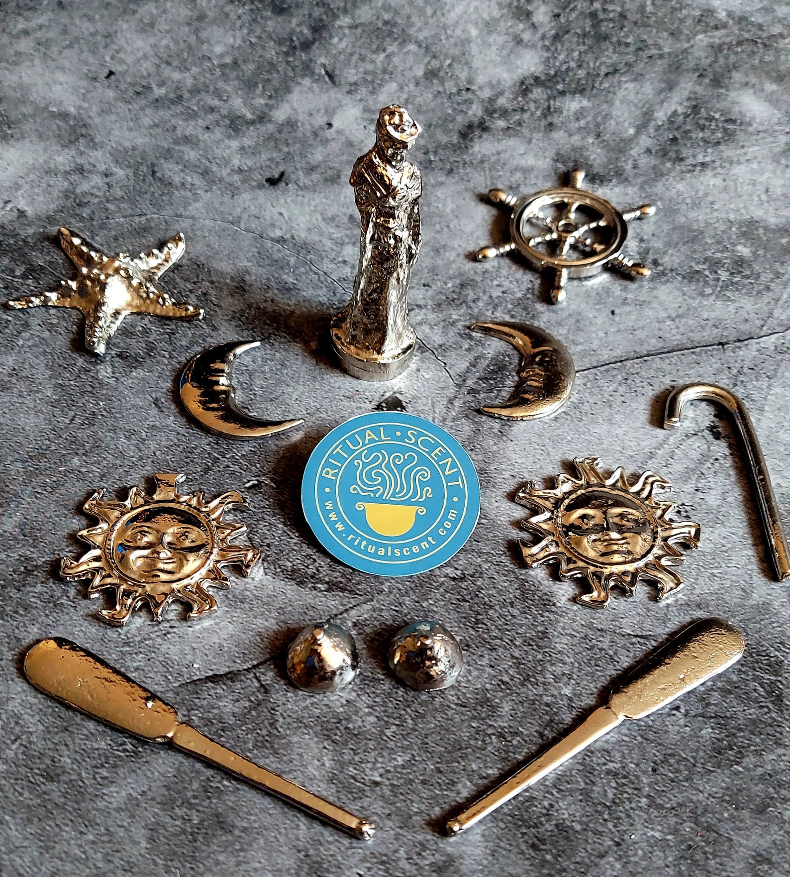 Yembo Silver Metal Orisha Tools Herramientas De Yembbo Yemowo Yemaya ...