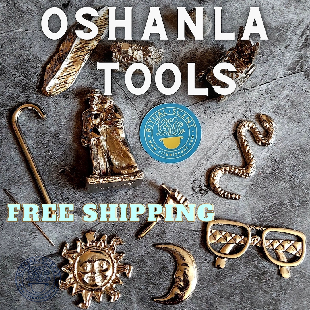 Oshanla Silver Metal Orisha Tools Herramientas De Oshanla - Orisanla ...