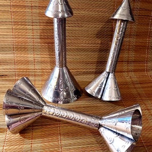 Silver Oduduwa 8 Bell Agogo for Oddua Orisha Funfun Santeria Yoruba ...