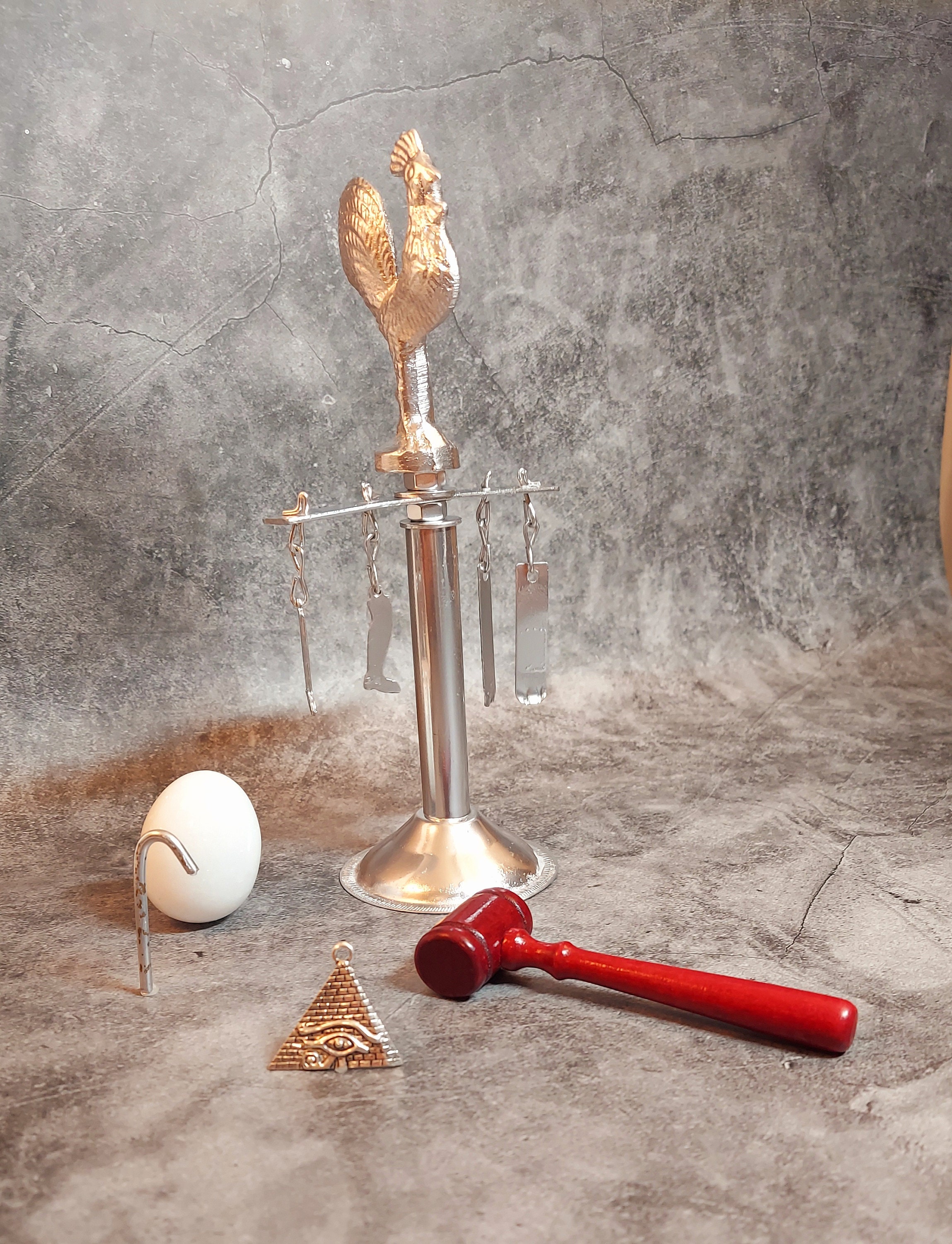 Agidai Osun Herramientas for Orisha Funfun Obatala Ocha Sopera Oshanla ...