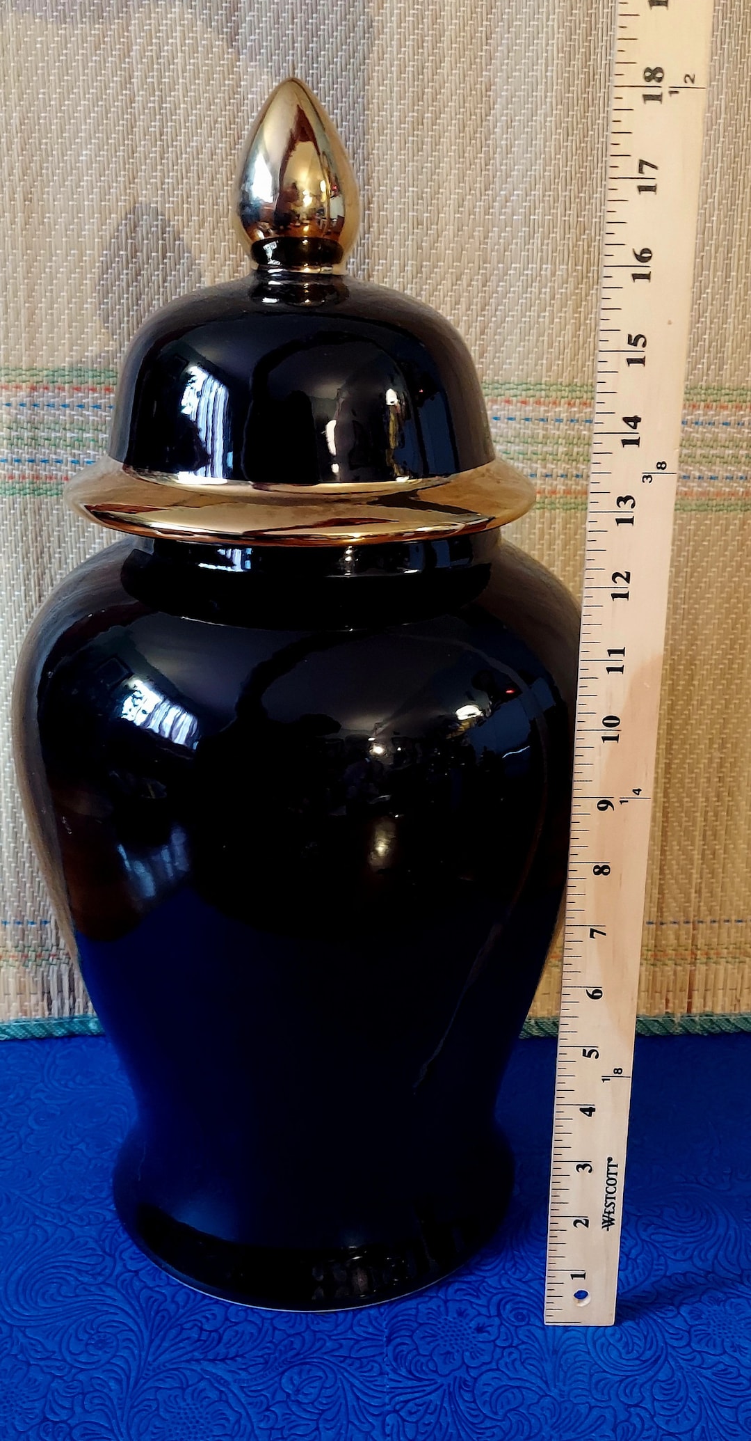 Nana Buruku Nanu Urn Sopera Tinaja Large Black Porcelain Orisha Babalu ...