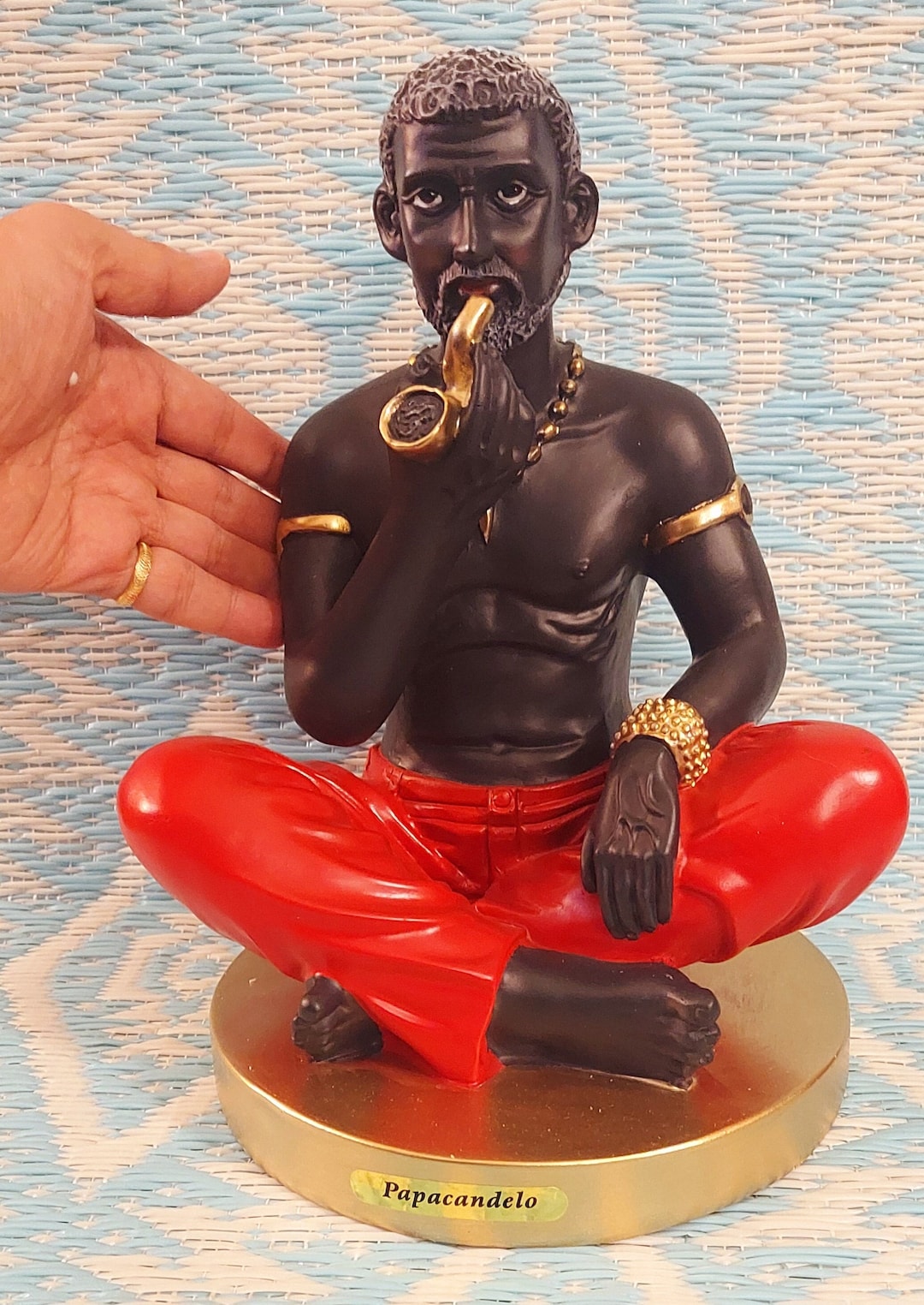Papa Candelo Statue Large 12" Altar Papacandelo Figure Spiritual Ogou ...