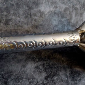 Silver Oduduwa 8 Bell Agogo for Oddua Orisha Funfun Santeria Yoruba ...