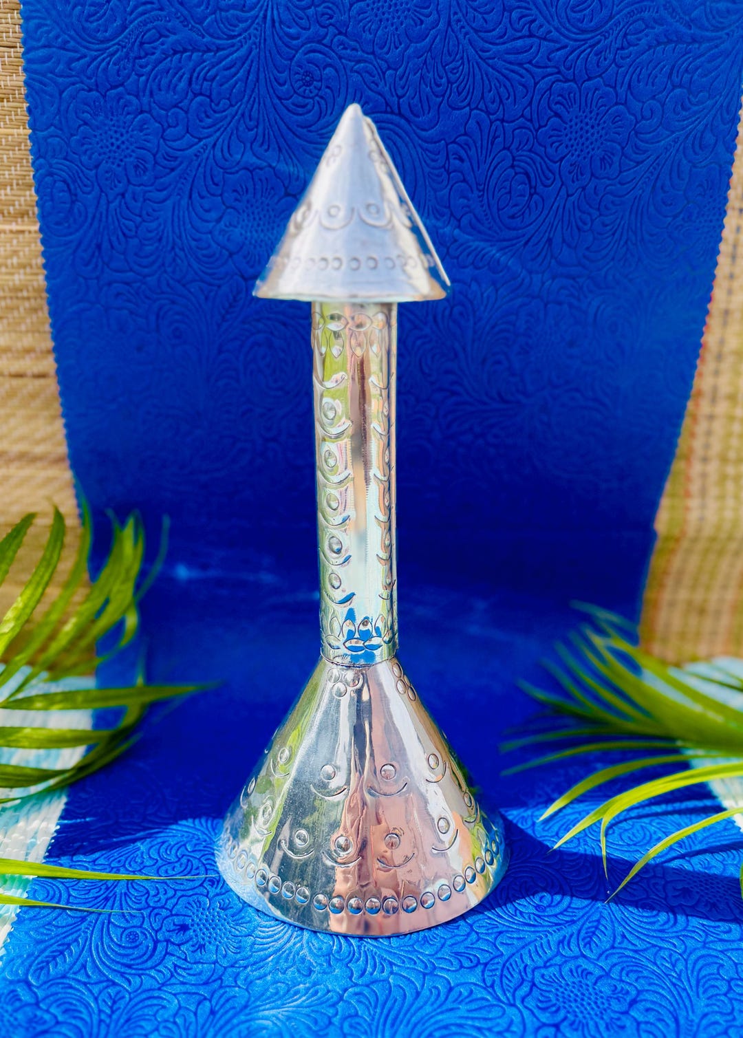 Olokun Bell Agogo | 12-inch Lucumi Orisha Ritual Instrument | Santeria ...