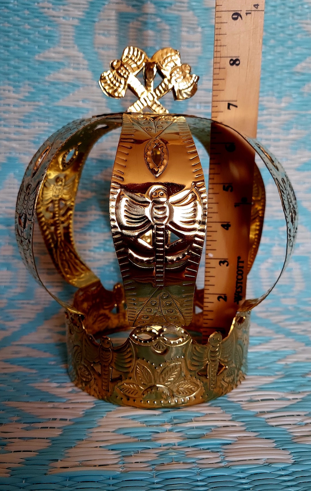 Shango Crown Chango Corona Batea Axe Brass Corona Oshe Piedra Rayo ...