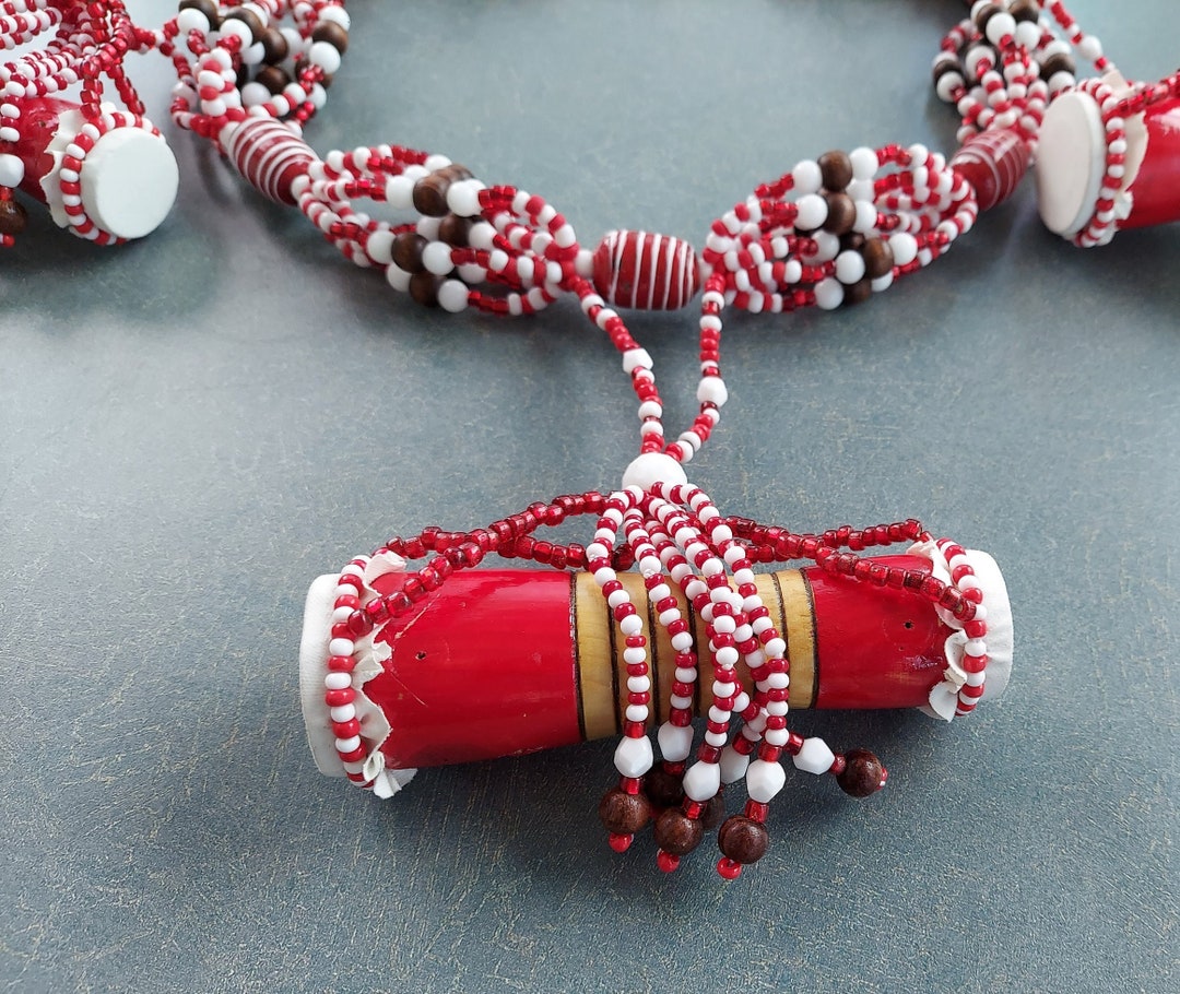 Shango Mazito With Beaded Bata Aña Drums Set Shango Maze for Bated ...
