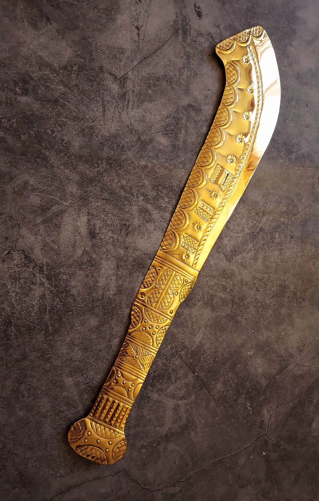 Oshun Brass Ada Logun Ede Yoruba Cutlass Oshun Brass Tool Osun Corona ...