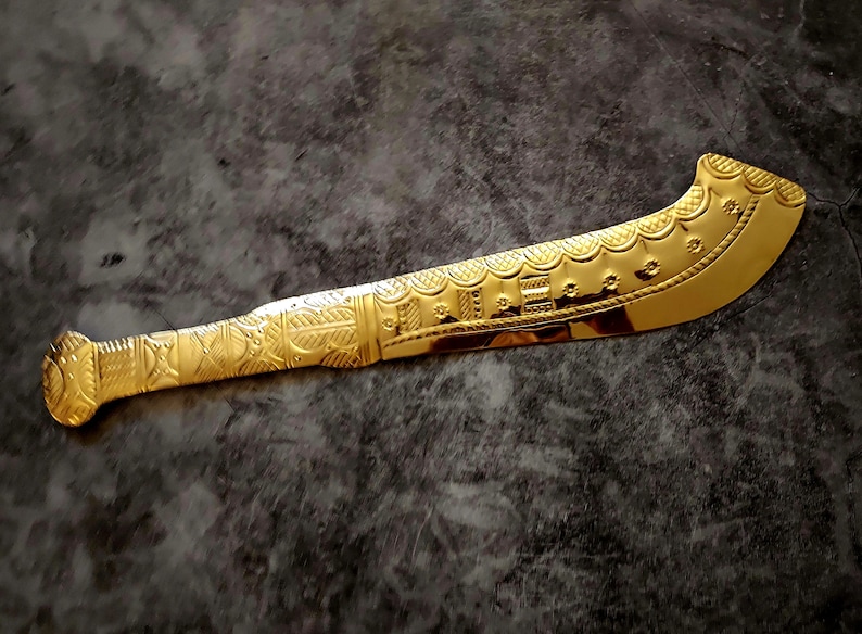 Oshun Brass Ada Logun Ede Yoruba Cutlass Oshun Brass Tool Osun Corona ...