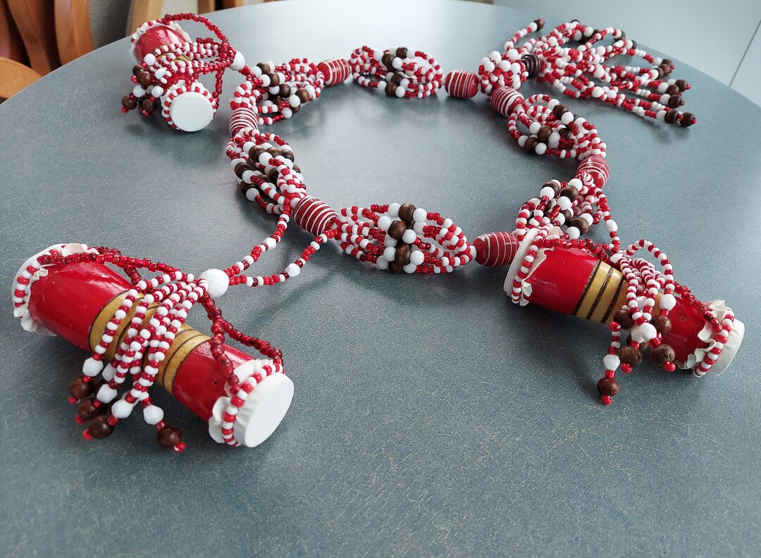 Shango Mazito With Beaded Bata Aña Drums Set Shango Maze for Bated ...