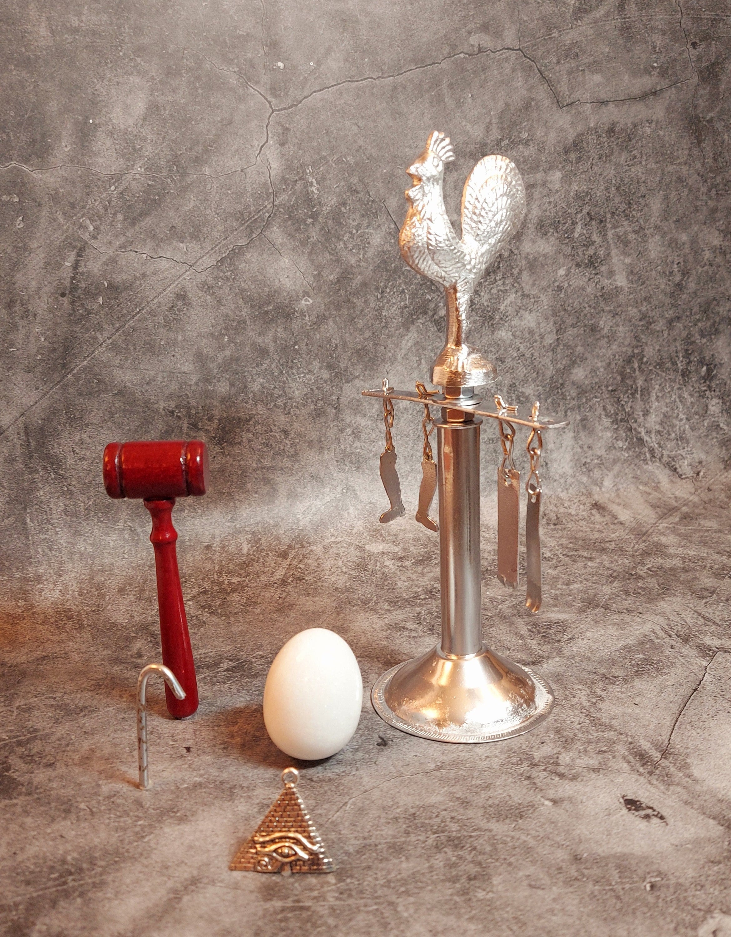 Agidai Osun Herramientas for Orisha Funfun Obatala Ocha Sopera Oshanla ...