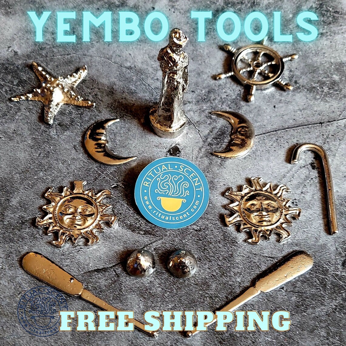Ananagu Metal Orisha Tool Set Annanagume Olokun Olosa Iroko - Etsy