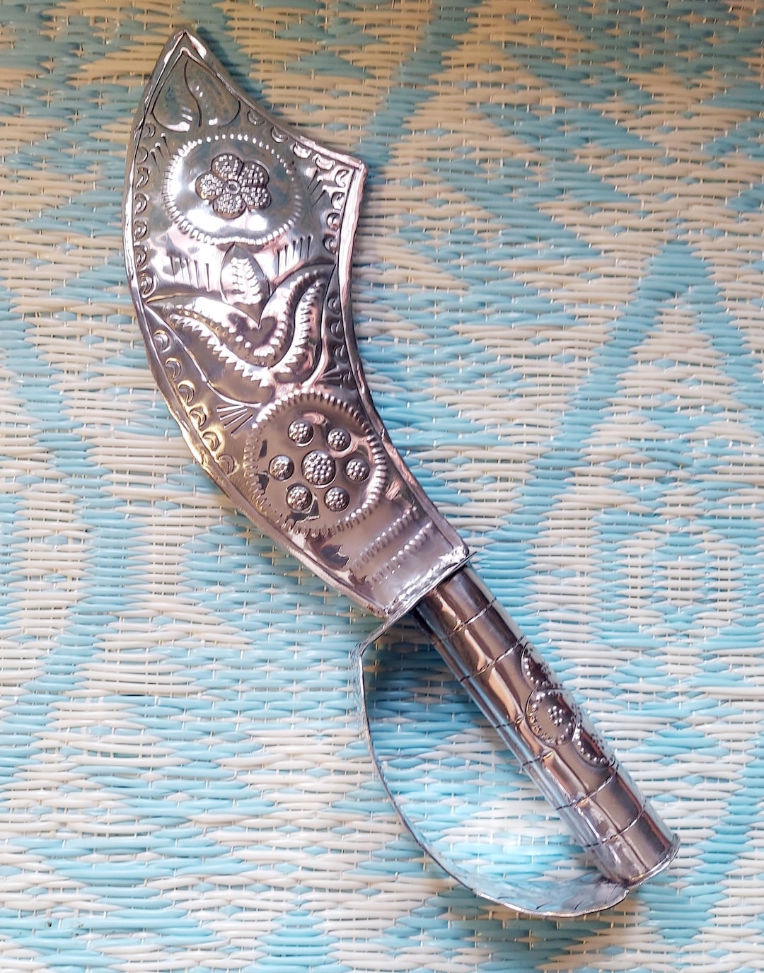 Yemaya Sword Ada Olokun Yoruba Cutlass Silver Tool Osun Corona Sopera ...