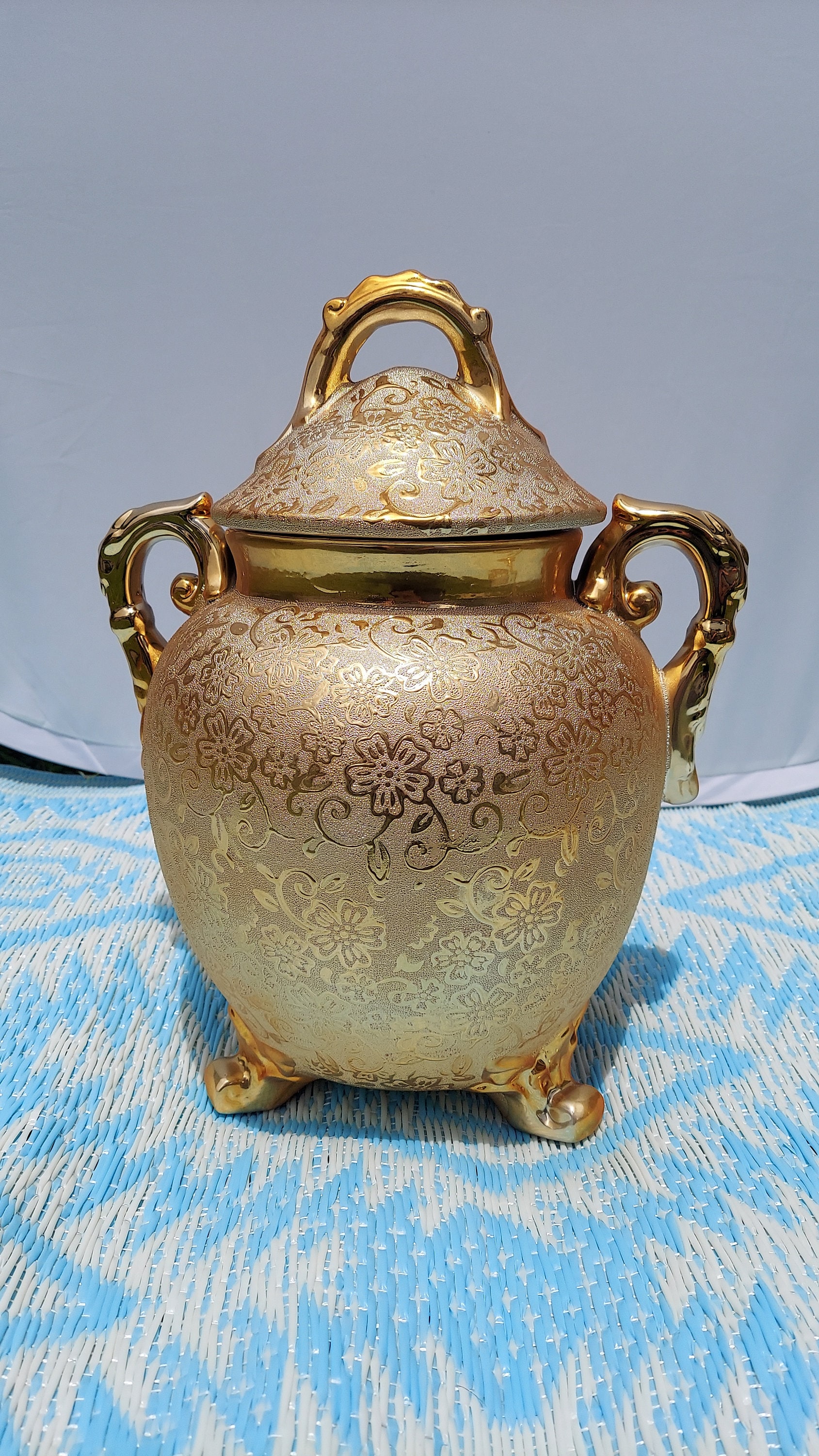 Large Gold Oshun Sopera Tinaja Dorada Grande Ochun Osun Oxum Iyalode ...
