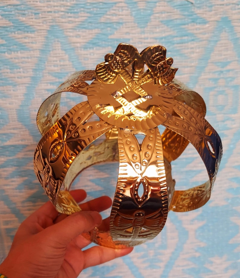Chango Corona Shango Crown Batea Axe Brass Corona Oshe Piedra Rayo ...