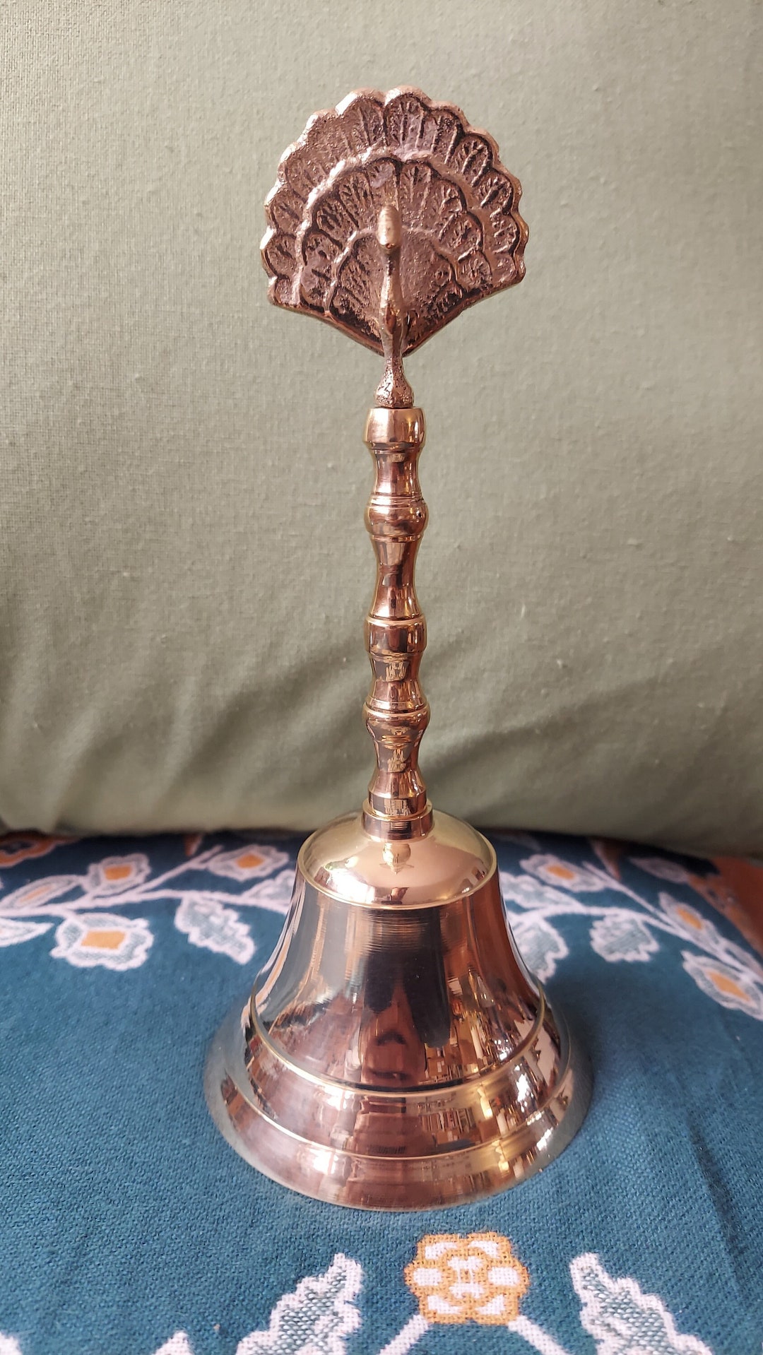 Oshun Peacock Bell Brass Handmade Inle Oshun Logun Ede Orisha Yoruba ...