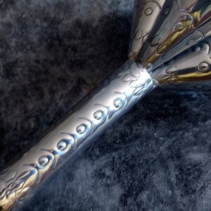 Silver Oduduwa 8 Bell Agogo for Oddua Orisha Funfun Santeria Yoruba ...