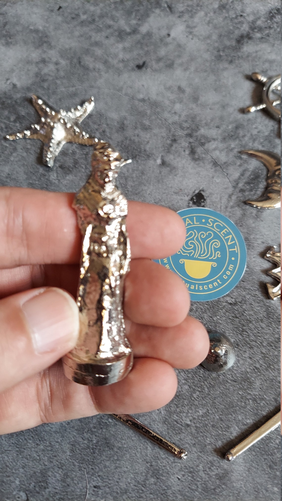 Yembo Silver Metal Orisha Tools Herramientas De Yembbo Yemowo Yemaya ...