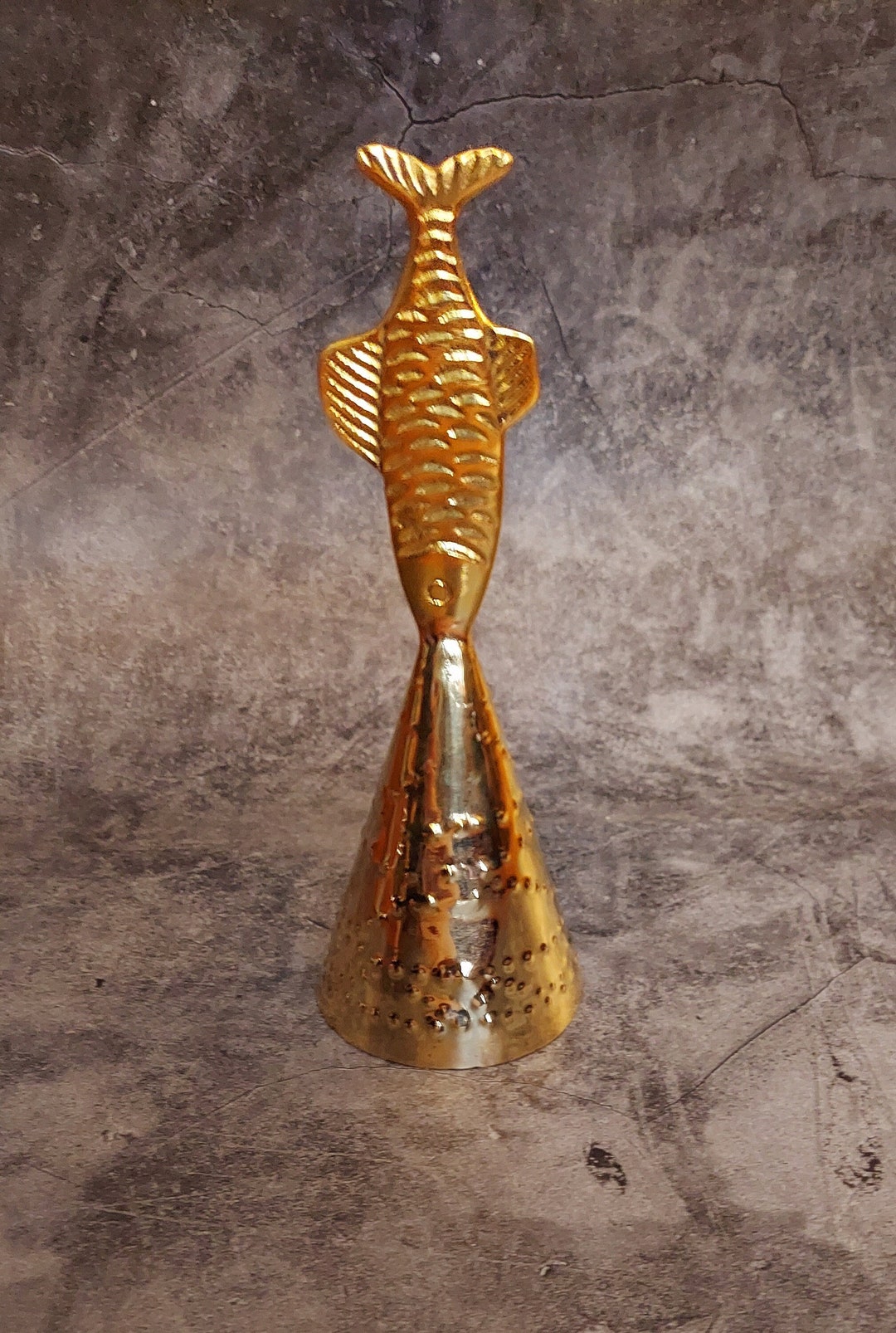 Oshun Fish Bell for Oshun and Erinle Inle Abata Orisha Yoruba Logun Ede ...