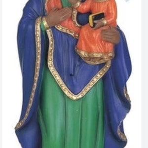 Ezili Danto Statue Erzulie Dantor Lwa Loa Figure 8" Santa Barbara ...