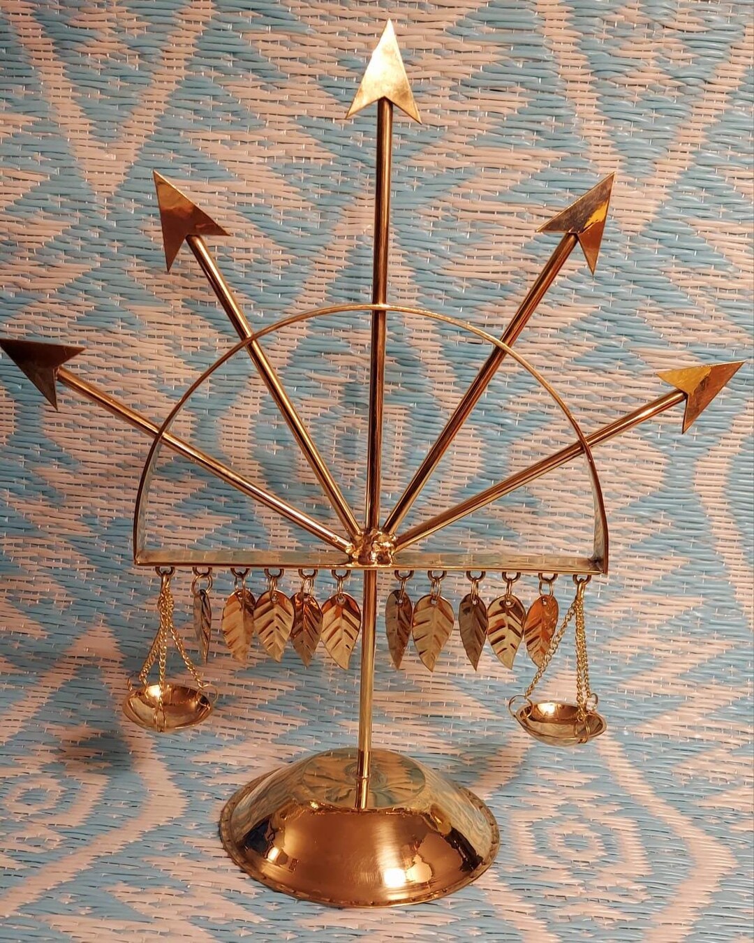 Logun Ede Staff Brass Logunede Trident Tool Laro Herramienta for Orisha ...