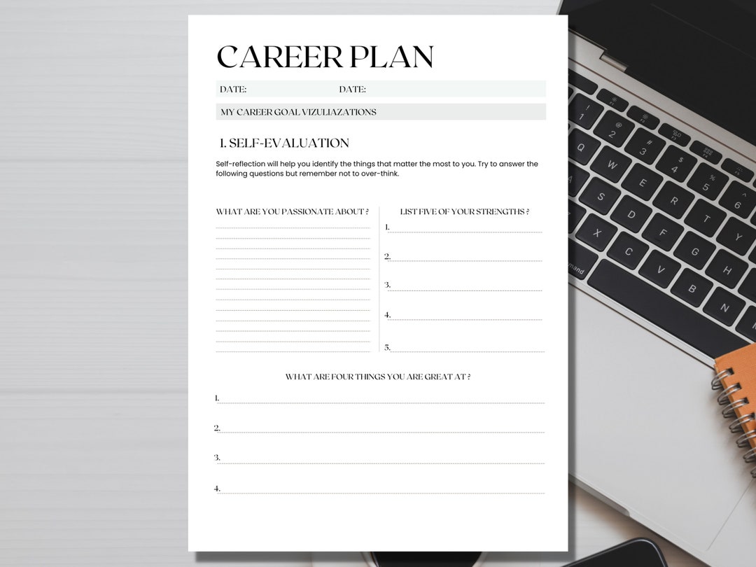 My Career Planner Personal Development Mindset Worksheets Habit Tracker ...