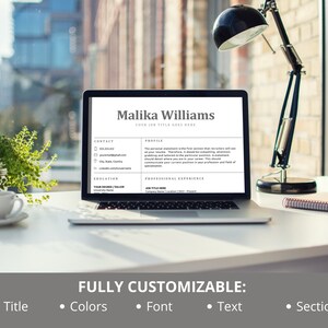 Professional Resume Template for Word 1, 2 & 3 Page Resume Template ...