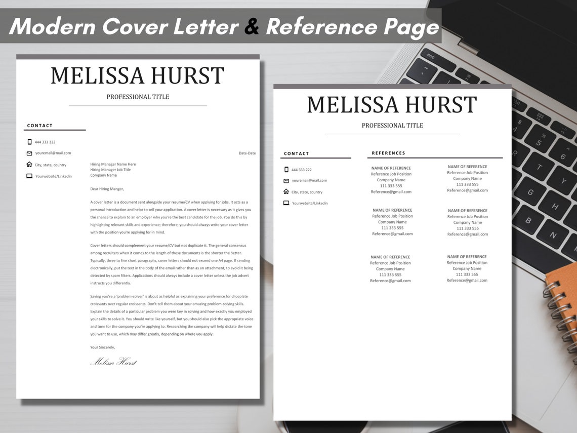 Clean Modern Executive Resume Template 2022 Resume Template - Etsy