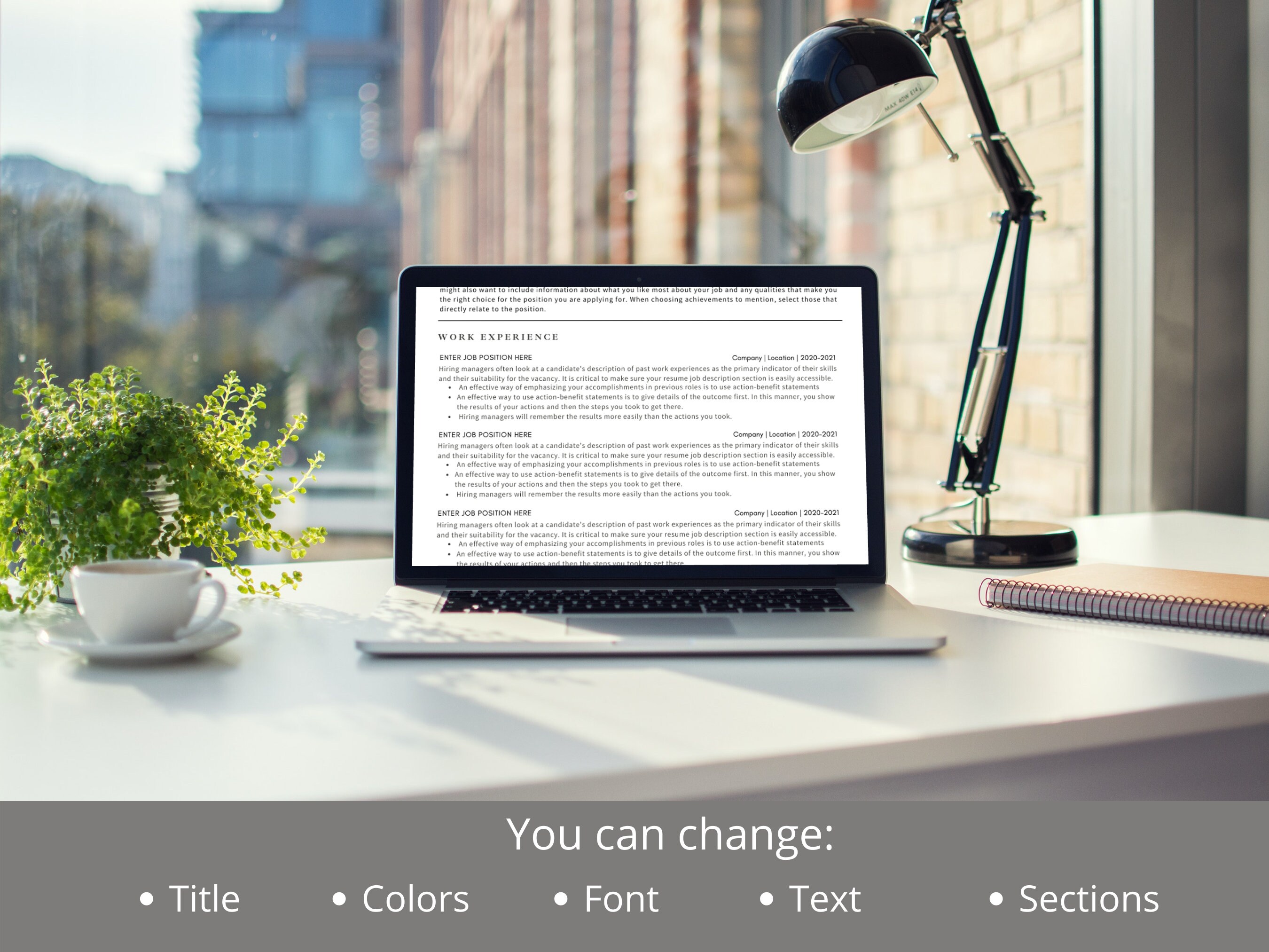 Resume Template With Photo CV Template With Photo Resume CV - Etsy