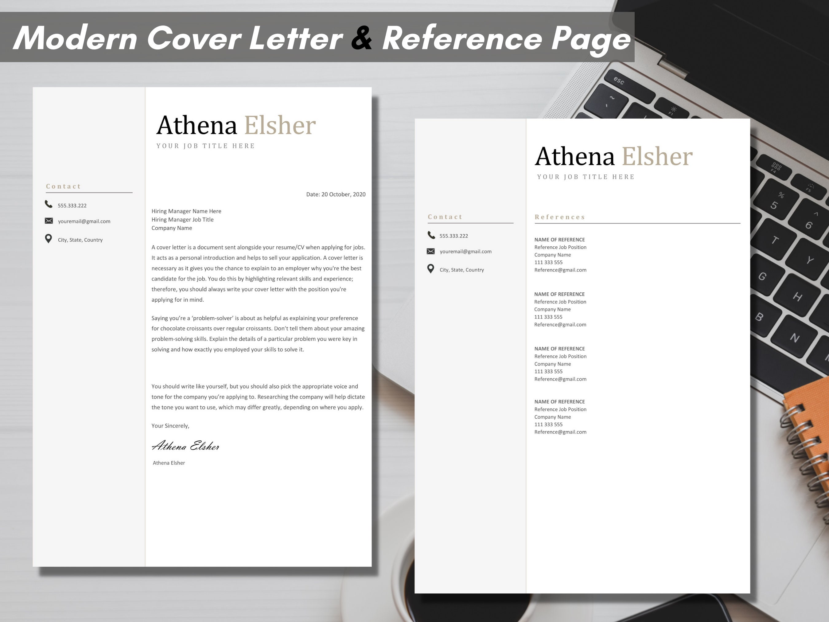 Clean CV Template, Resume Template, Professional Resume Template for ...